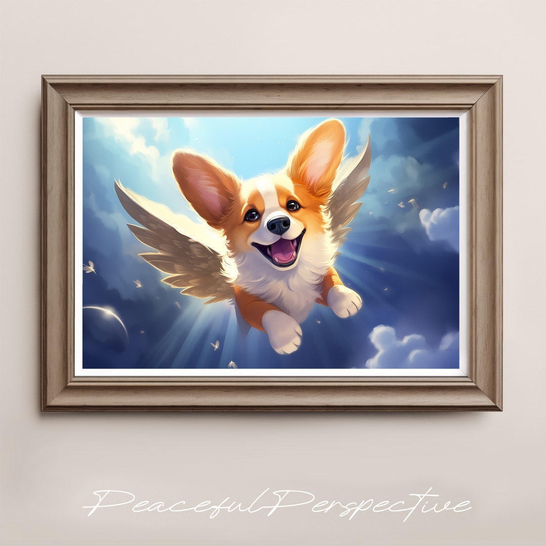 Corgi to the Rescue Instant Download Art, Poster for Children, Fairy ...