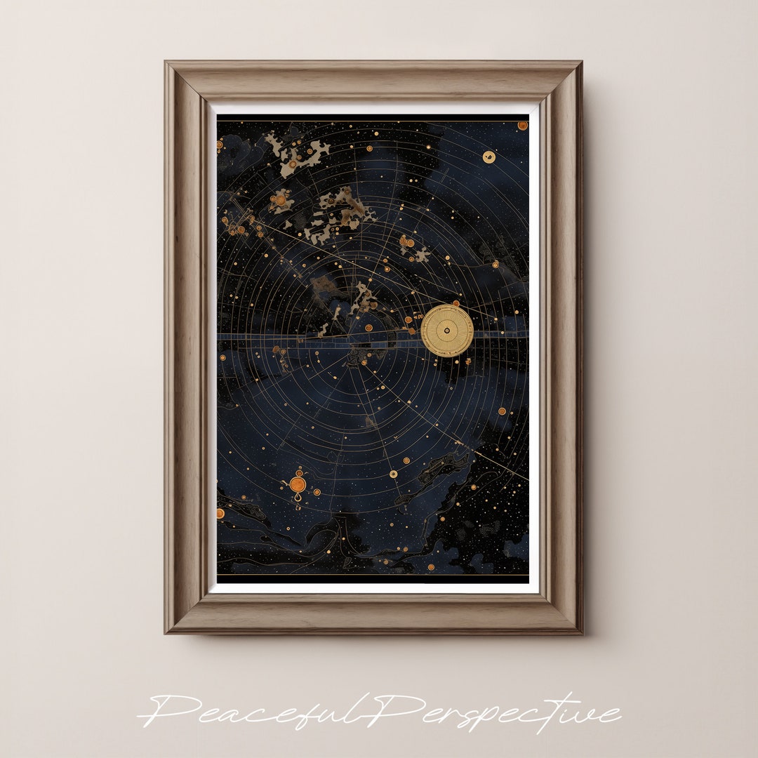 Digital Print Galaxy Atlas, Instant Download Map of the Stars ...