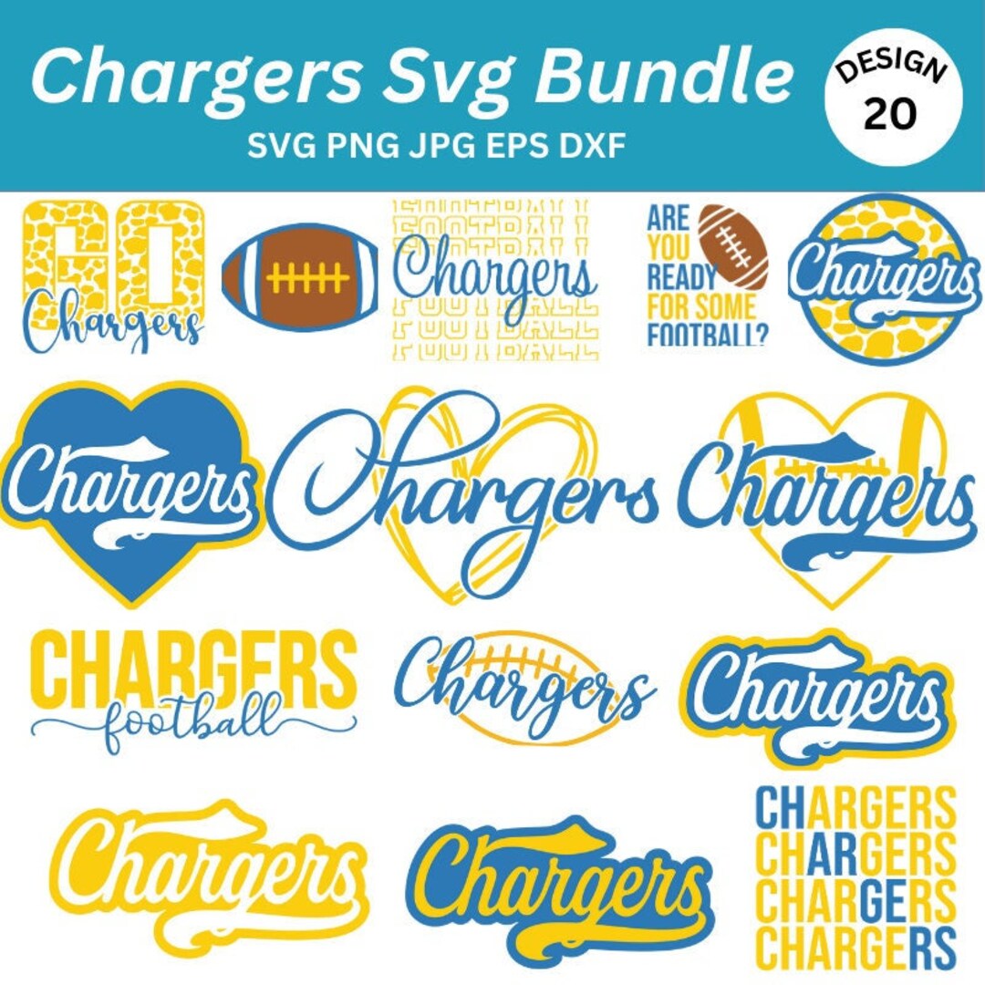 Chargers Football SVG, Chargers Svg, Chargers Shirt Svg, Chargers ...