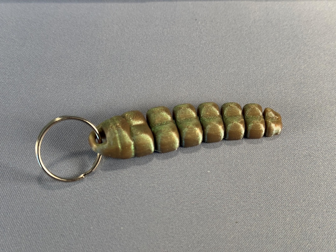Rattlesnake Tail Keychain | 3D Printed Reptile Charm | Perfect Gift for ...