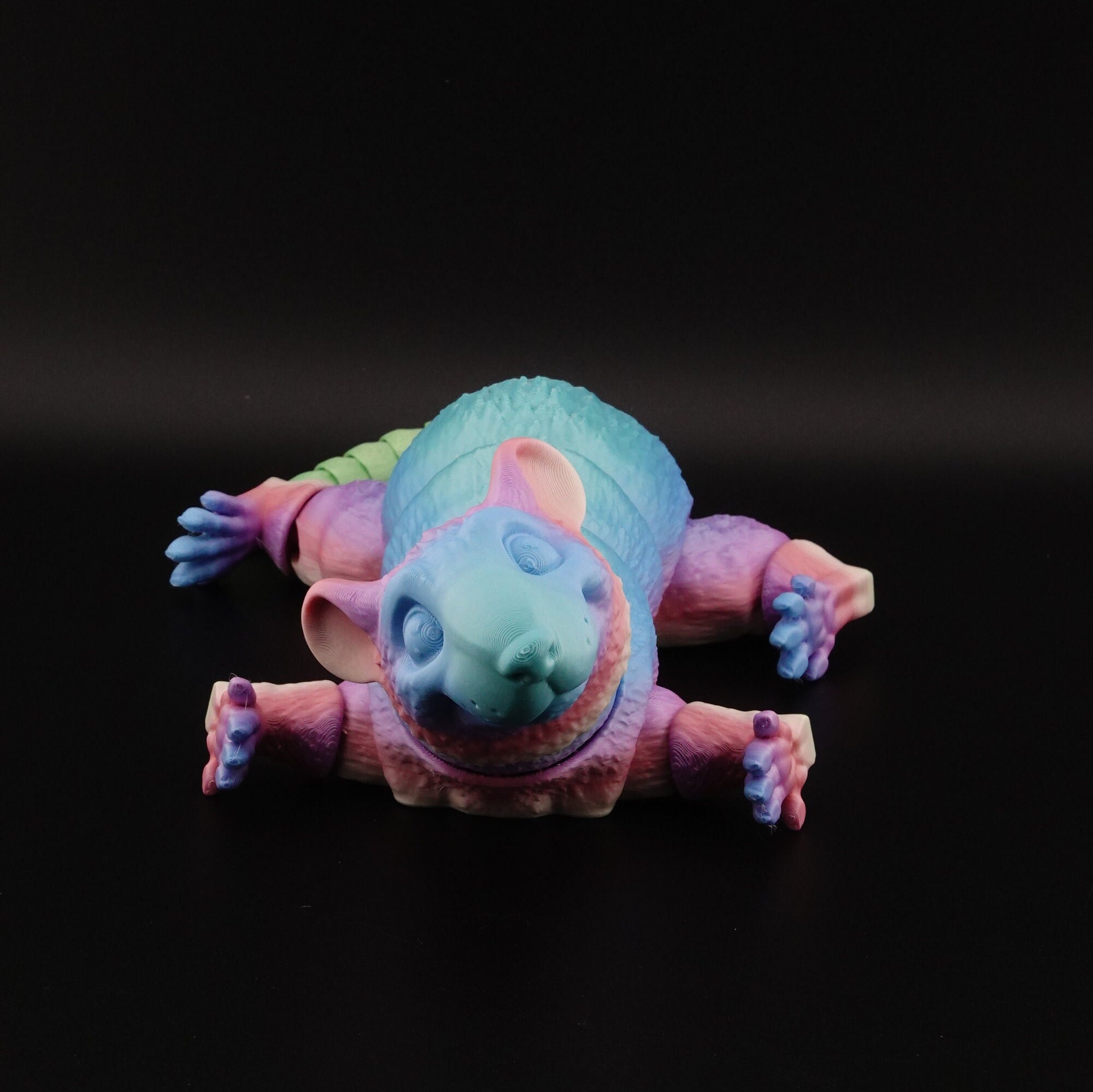 Friendly Smiling Rat Figurine: Realistic Articulated 3D Filament ...