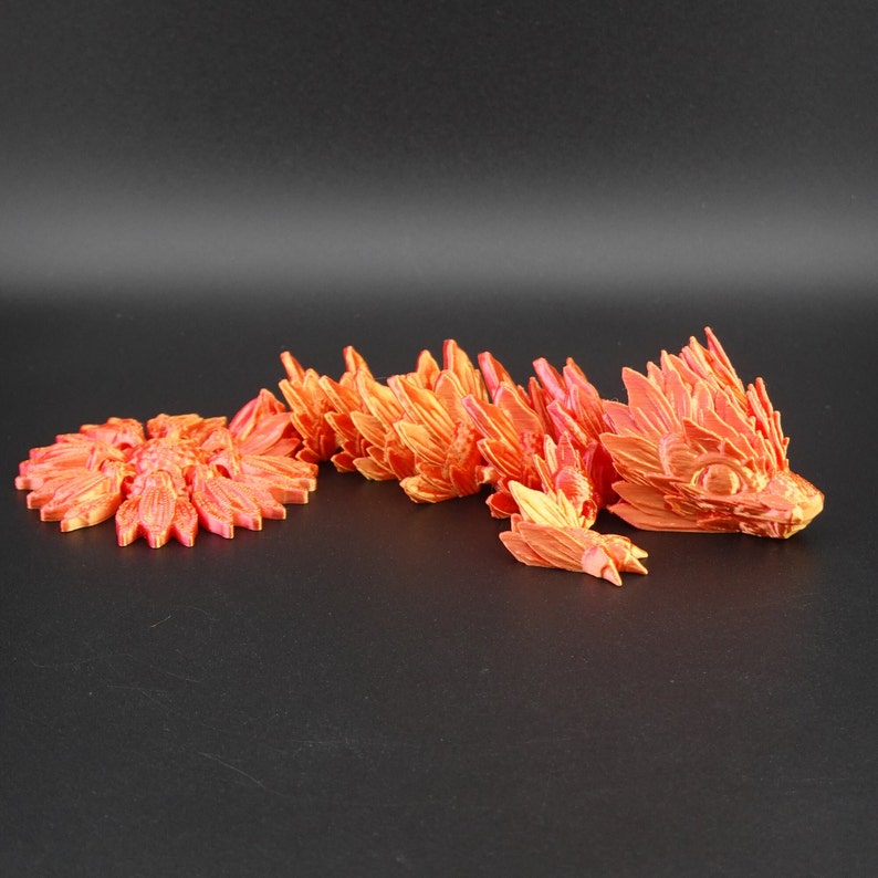 Sunflower Tadling: Articulating Dragon With Sunflower Tail Magical ...
