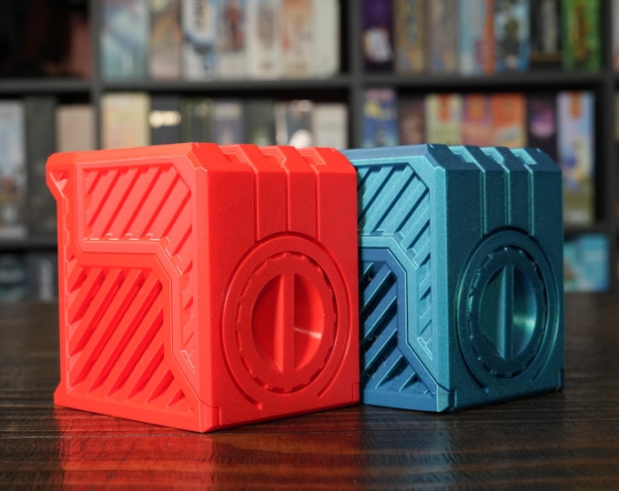 Sci Fi Magnetic Deck Box, 3D Printed Futuristic Card Storage, Commander ...