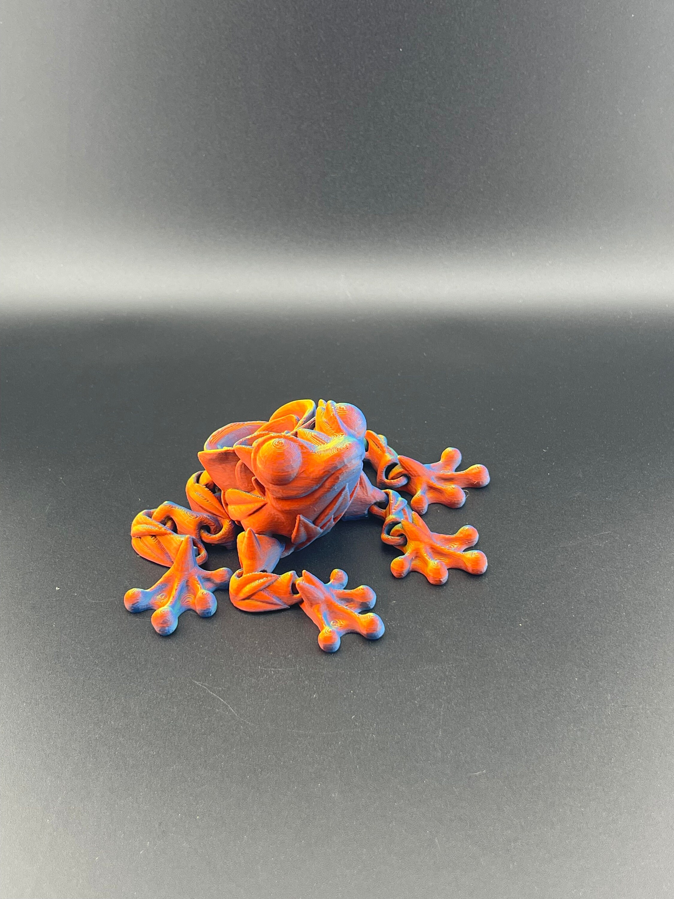 Articulated Rose Frog: Unique 3D Printed Botanical Animal Figurine ...