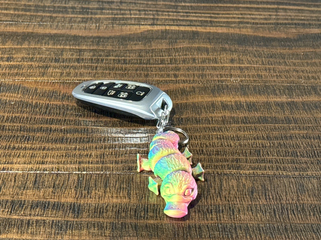 Tiny Platypus Keychain Articulated Figure | 3D Printed Fidget Keychain ...