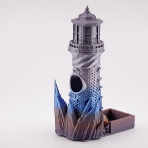 Lighthouse Dice Tower: 3D Printed Tabletop Accessory Designed as a ...