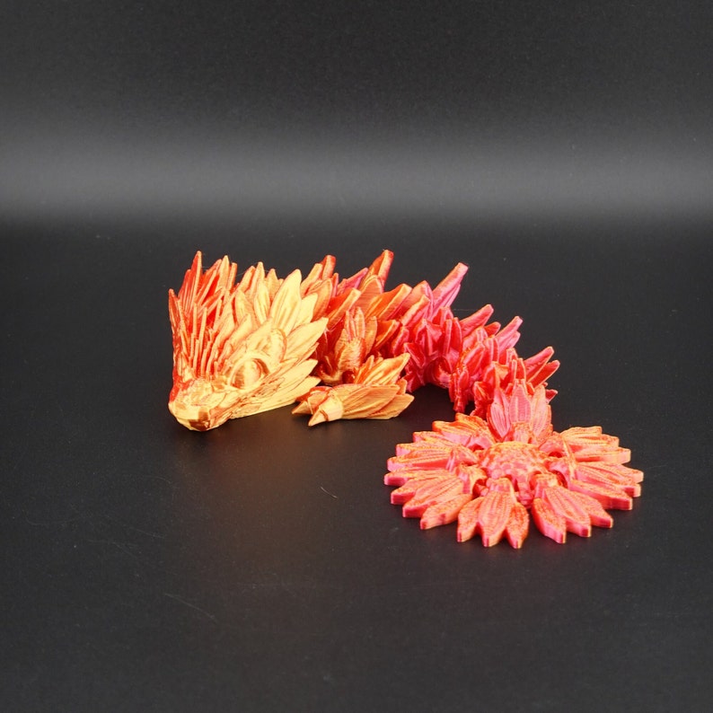 Sunflower Tadling: Articulating Dragon With Sunflower Tail Magical ...