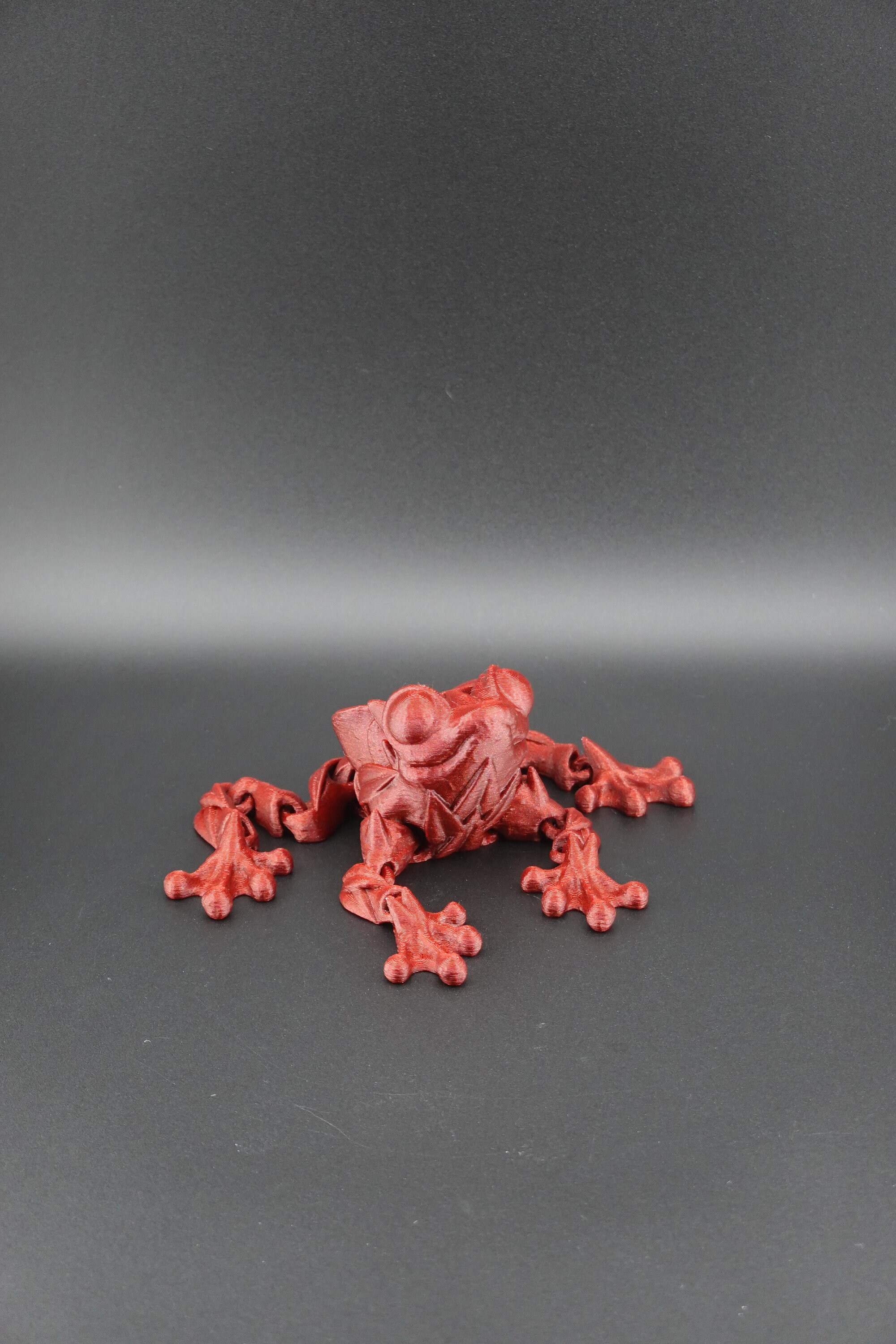 Articulated Rose Frog: Unique 3D Printed Botanical Animal Figurine ...