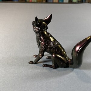 Fox Machina Figure: Hand-painted Steampunk Machine Fox - Unique Resin ...
