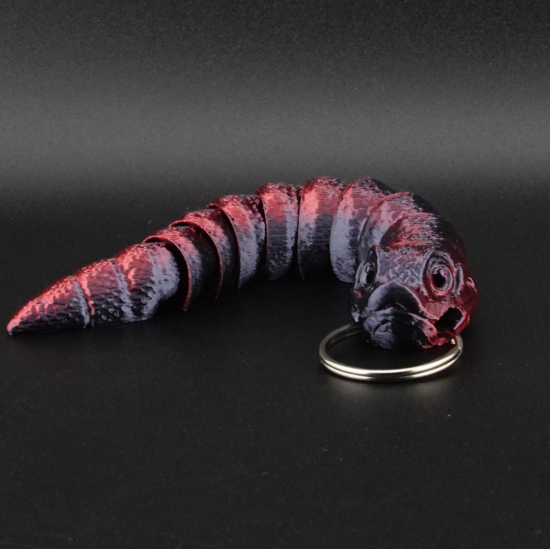 Articulating Snake Keychain | 3D Printed Reptile Charm | Perfect Gift ...