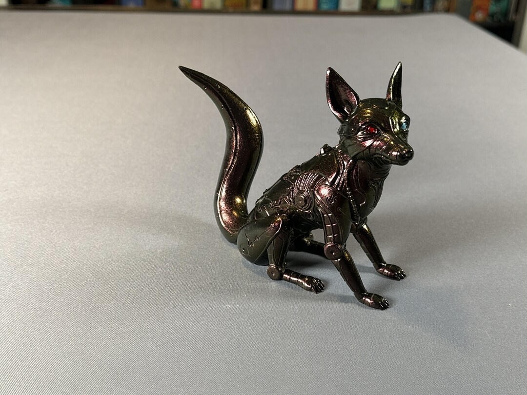 Fox Machina Figure: Hand-painted Steampunk Machine Fox - Unique Resin ...