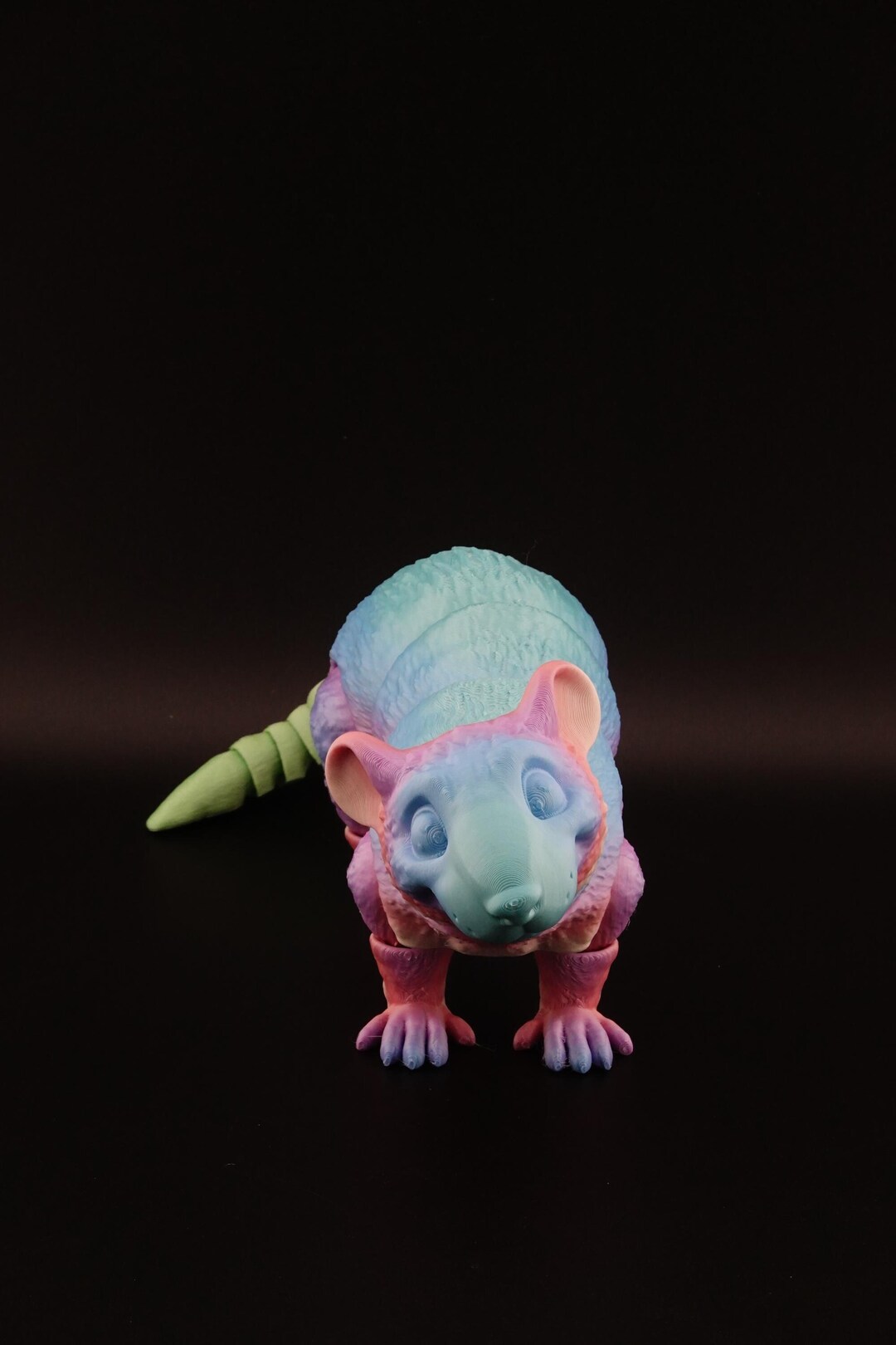 Friendly Smiling Rat Figurine: Realistic Articulated 3D Filament ...