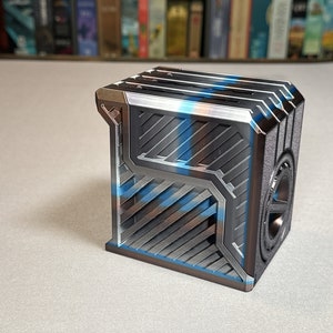 Sci Fi Magnetic Deck Box, 3D Printed Futuristic Card Storage, Commander ...