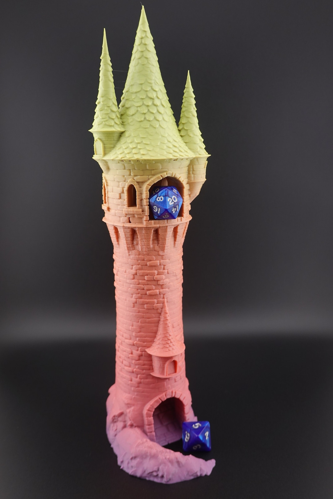 Tall Citadel Dice Tower - 3D Printed Fantasy Dice Roller - Unique RPG ...