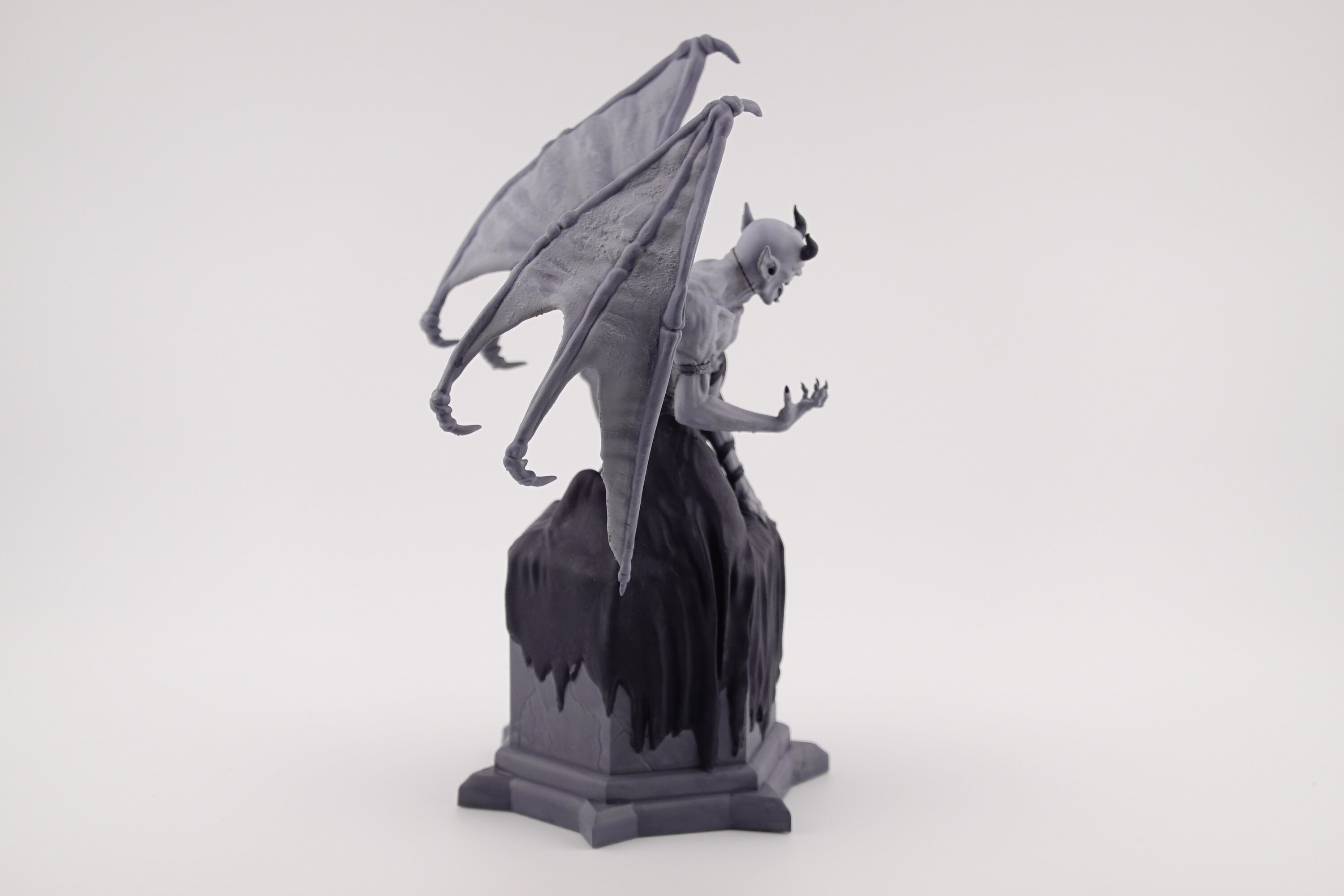 Gargoyle Figure, 3d Printed & Hand Painted Gargoyle Resin Art - Etsy