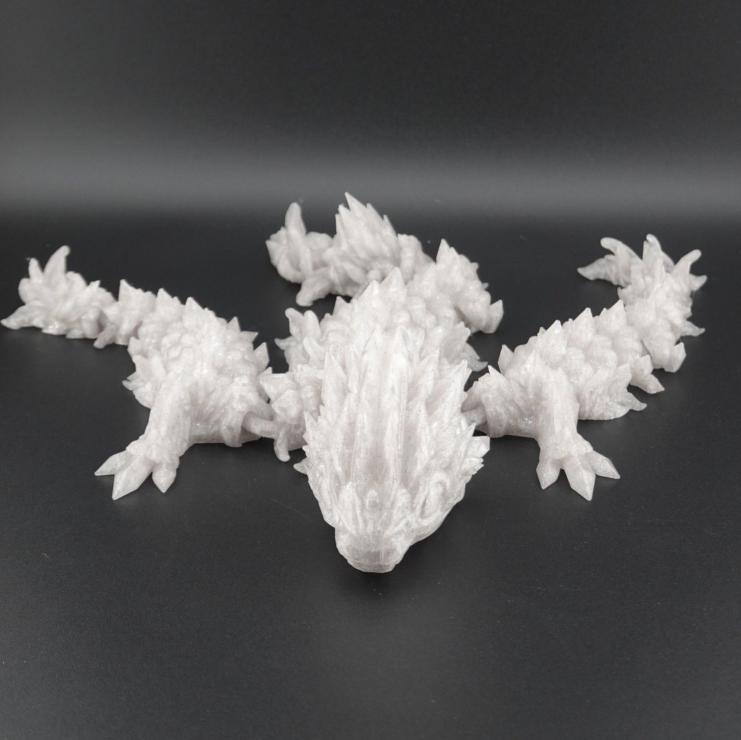 Jellyfish Dragon: Articulated 3D Printed Fantasy Creature Tentacled ...