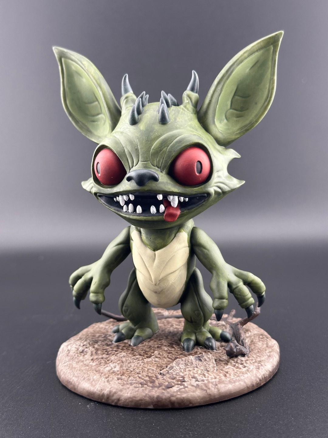 Hand-painted Cartoon Chupacabra Statue - Etsy