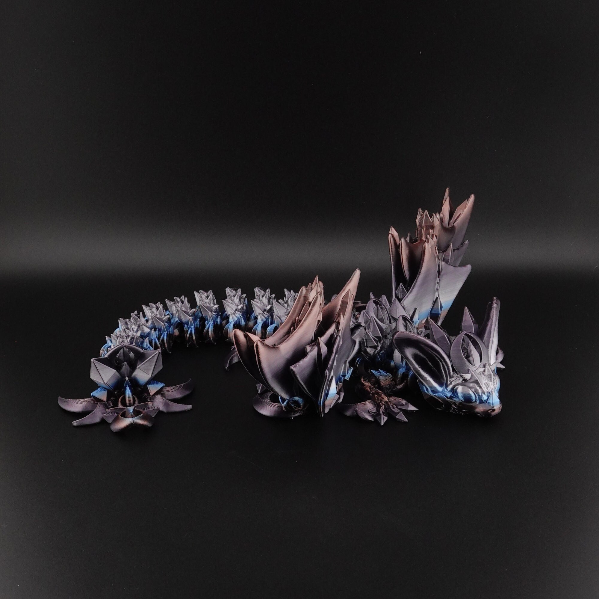 Nightwing Dragon: Articulated 3D Printed Bat-dragon Hybrid Gothic ...