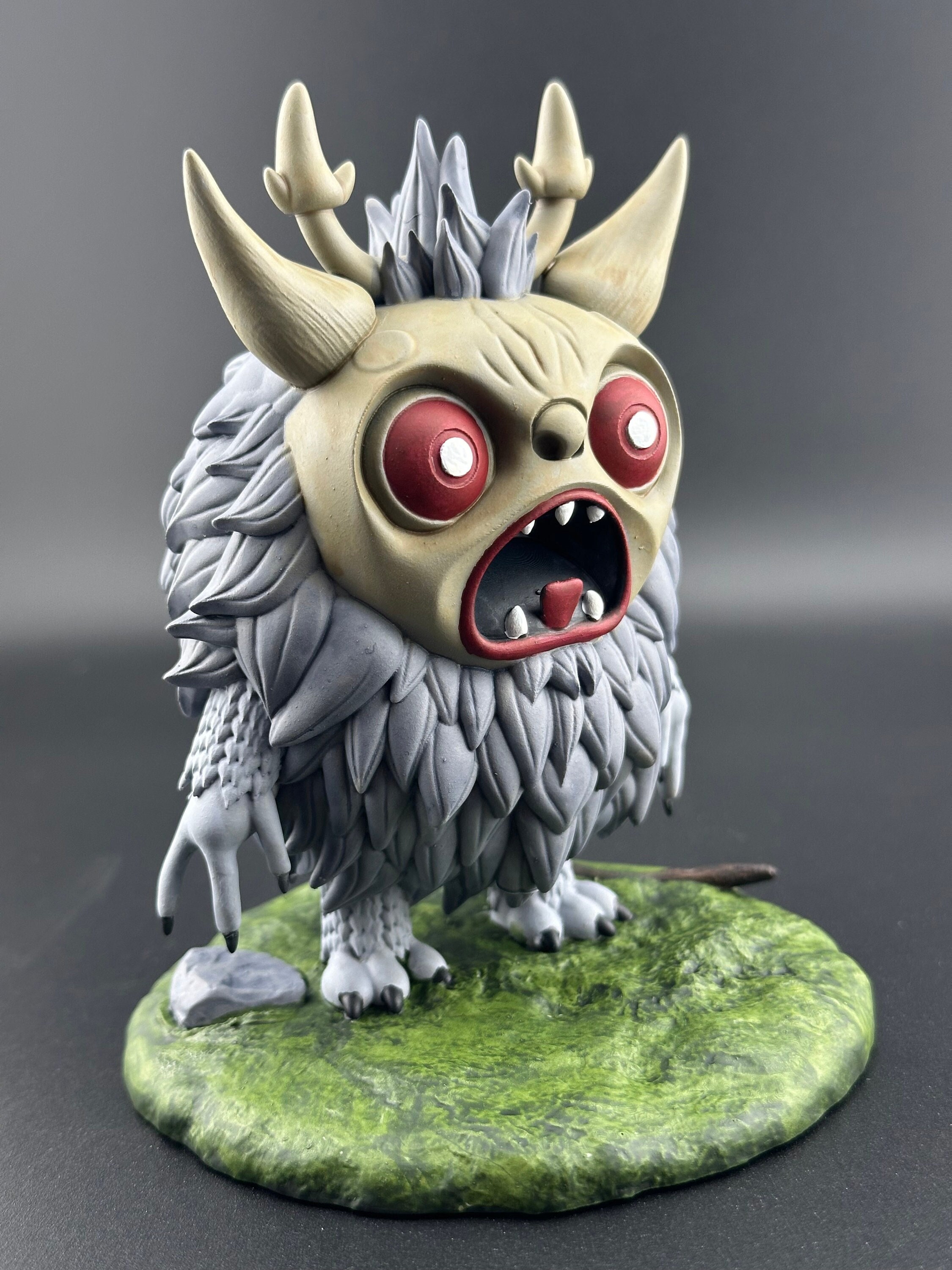 Hand-painted Cartoon Wendigo Statue Resin Fantasy Creature Figurine ...