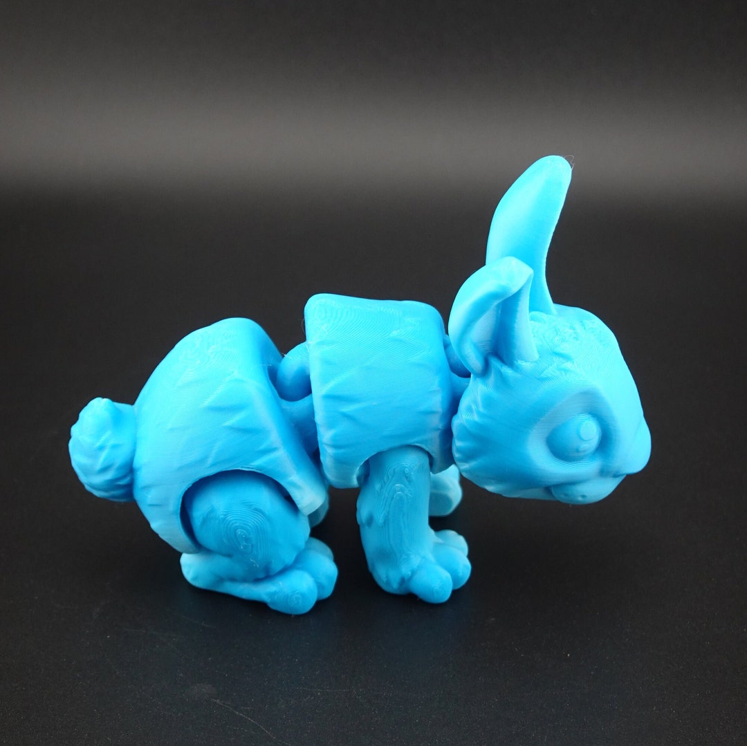 Articulated Bunny Rabbit Toy: Stand-up Legs & Posable Perfect Fidget ...