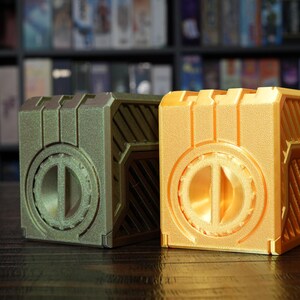Sci Fi Magnetic Deck Box, 3D Printed Futuristic Card Storage, Commander ...