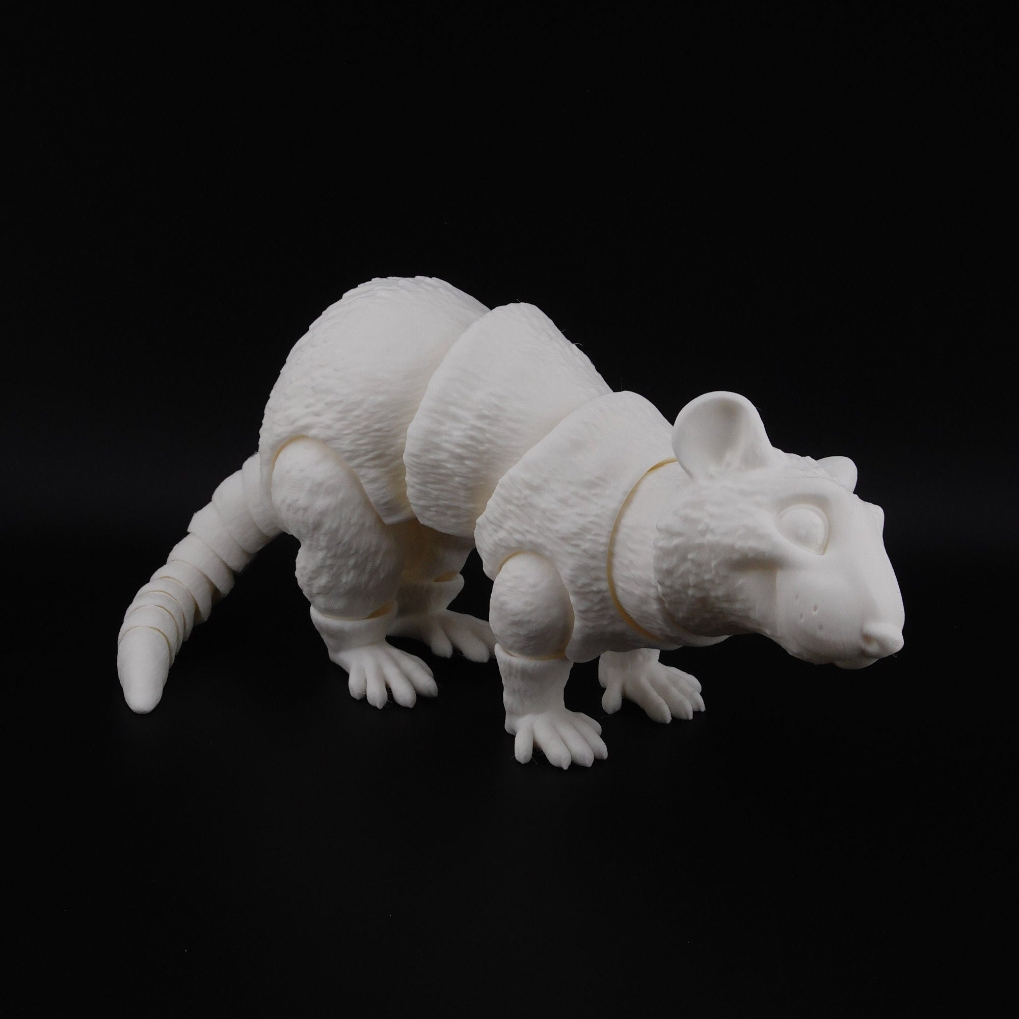 Friendly Smiling Rat Figurine: Realistic Articulated 3D Filament ...