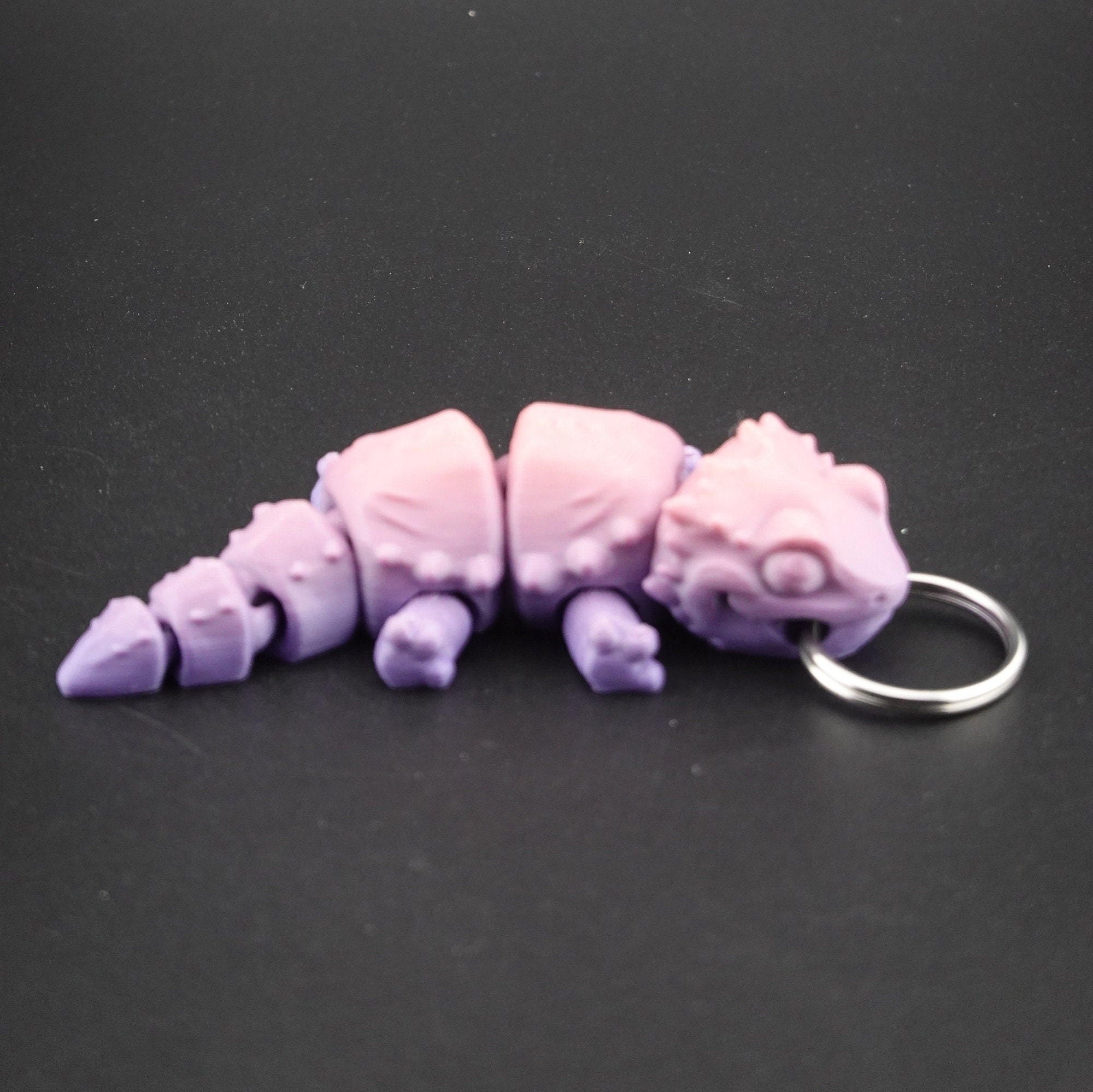 Mini Bearded Dragon Keychain 3D Printed Reptile Charm Unique Lizard Pet ...