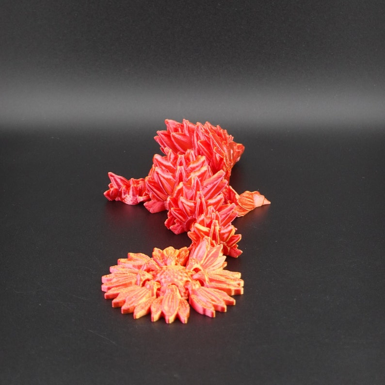 Sunflower Tadling: Articulating Dragon With Sunflower Tail Magical ...