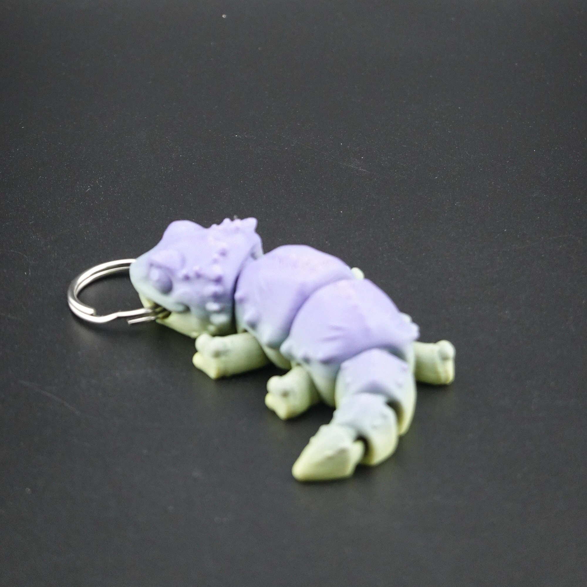 Mini Bearded Dragon Keychain 3D Printed Reptile Charm Unique Lizard Pet ...