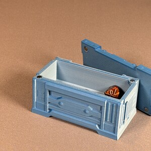 Supply Crate Dice Box Sci Fi Themed Dice Jail Loot Crate for Role ...