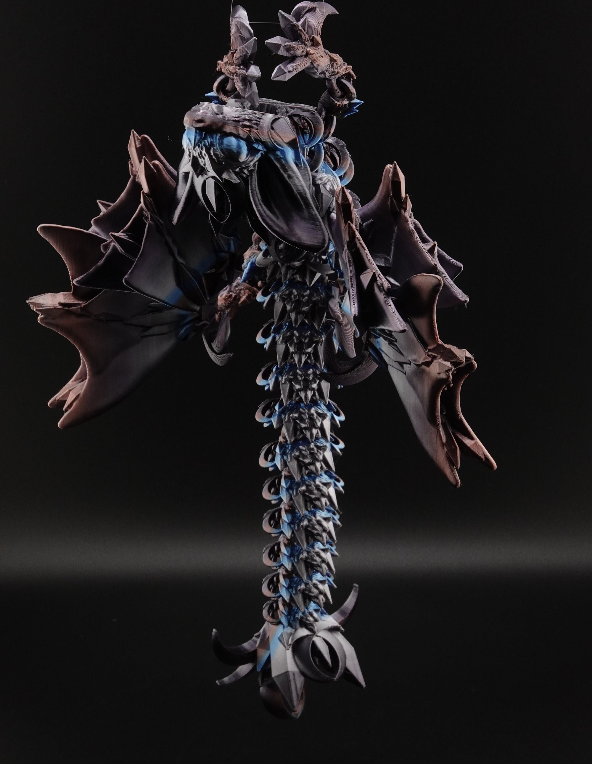 Nightwing Dragon: Articulated 3D Printed Bat-dragon Hybrid Gothic ...