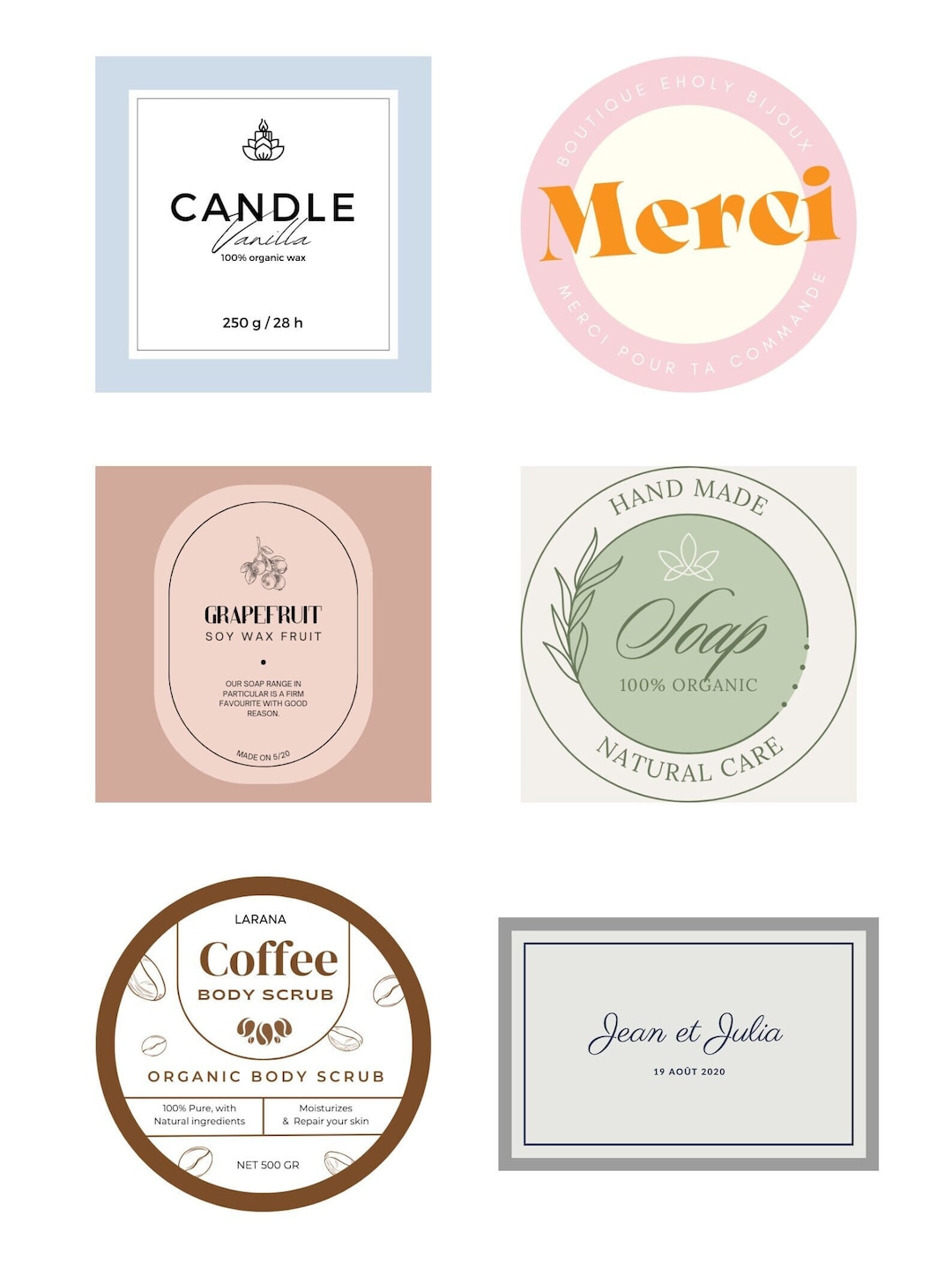 Personalized Label Stickers Personalized Thank You Stickers Name Date ...