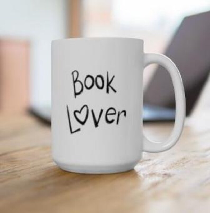 Book Lover Ceramic Mug: Hand-lettered Coffee or Tea Cup for Readers - Etsy