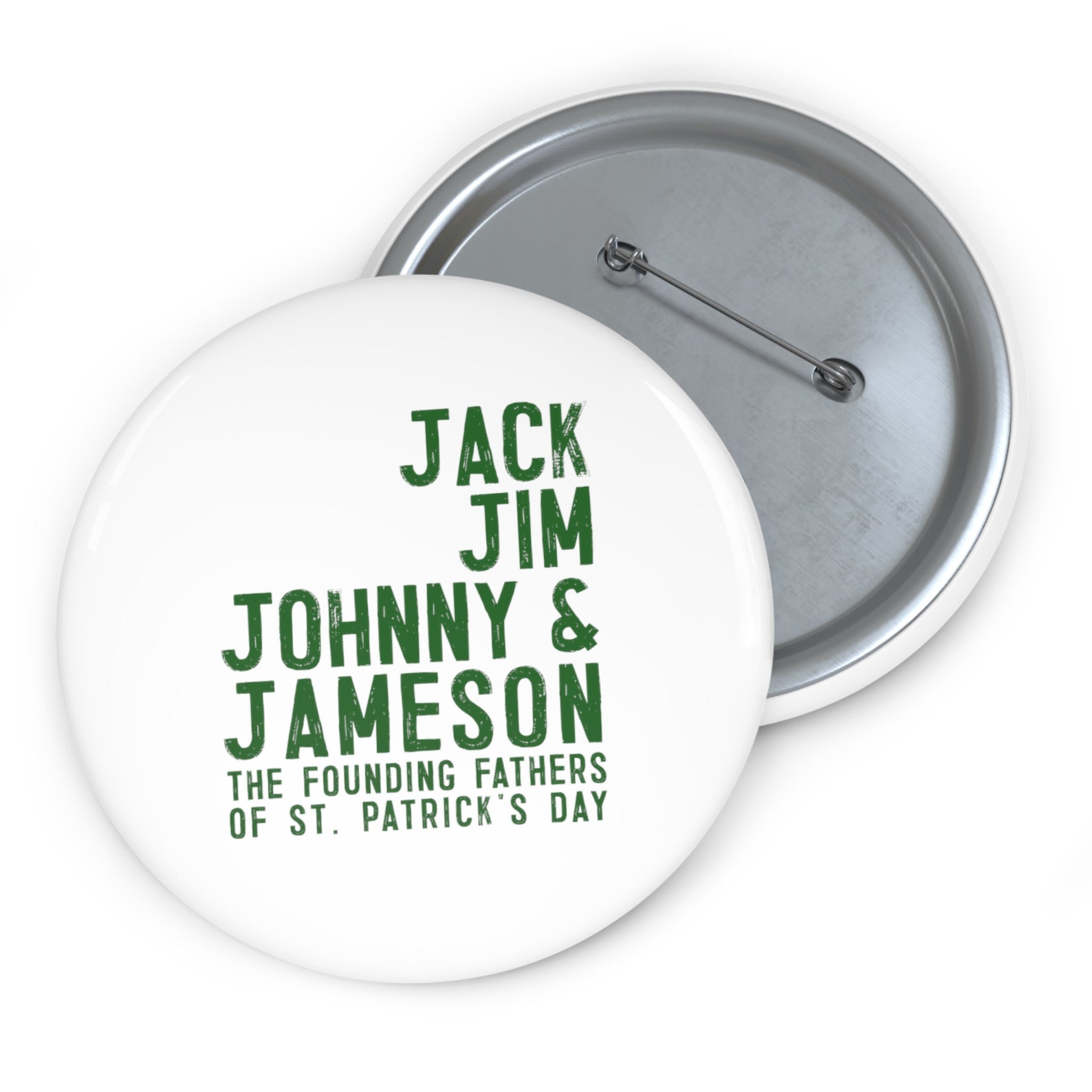 Unique Whiskey Themed Pin Badges Jack, Jim, Johnny, Jameson, Perfect ...