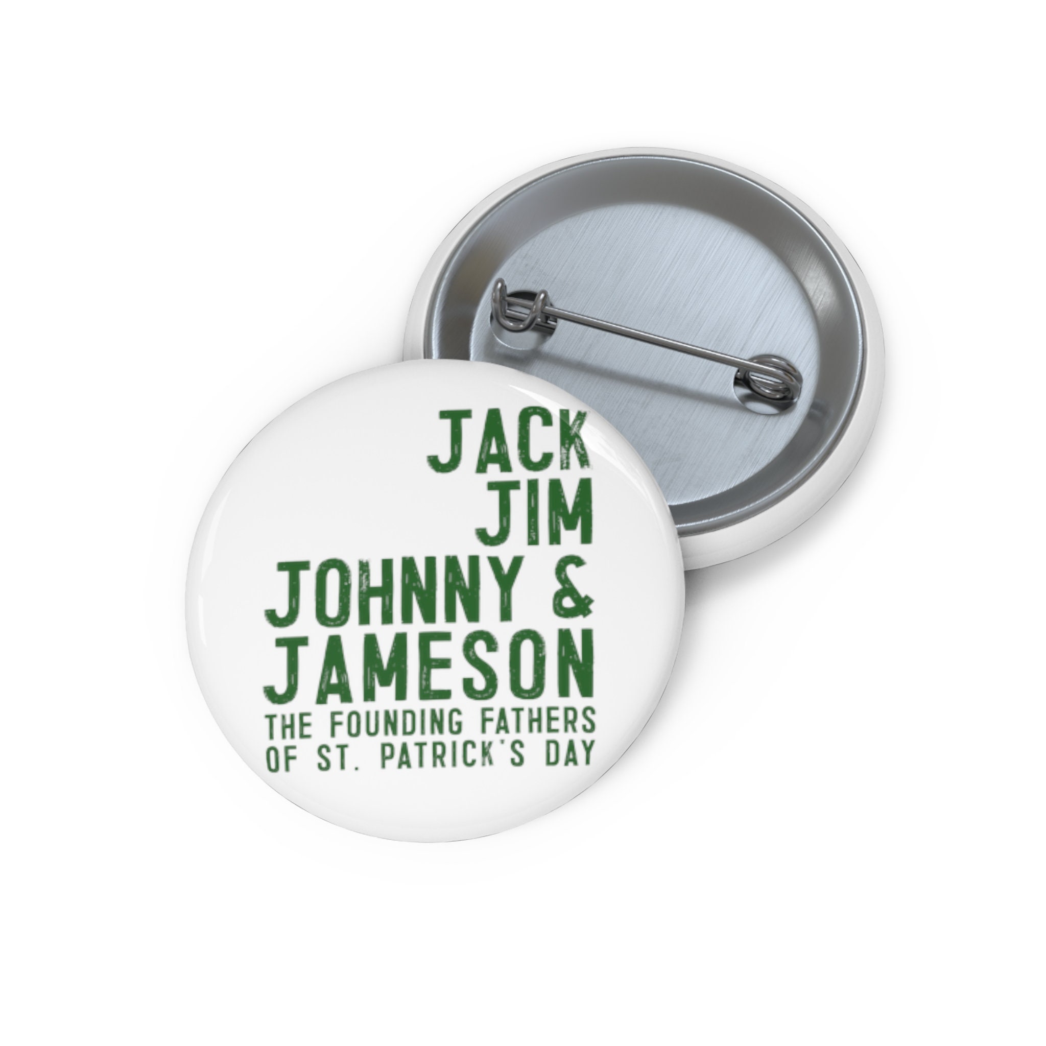 Unique Whiskey Themed Pin Badges Jack, Jim, Johnny, Jameson, Perfect ...
