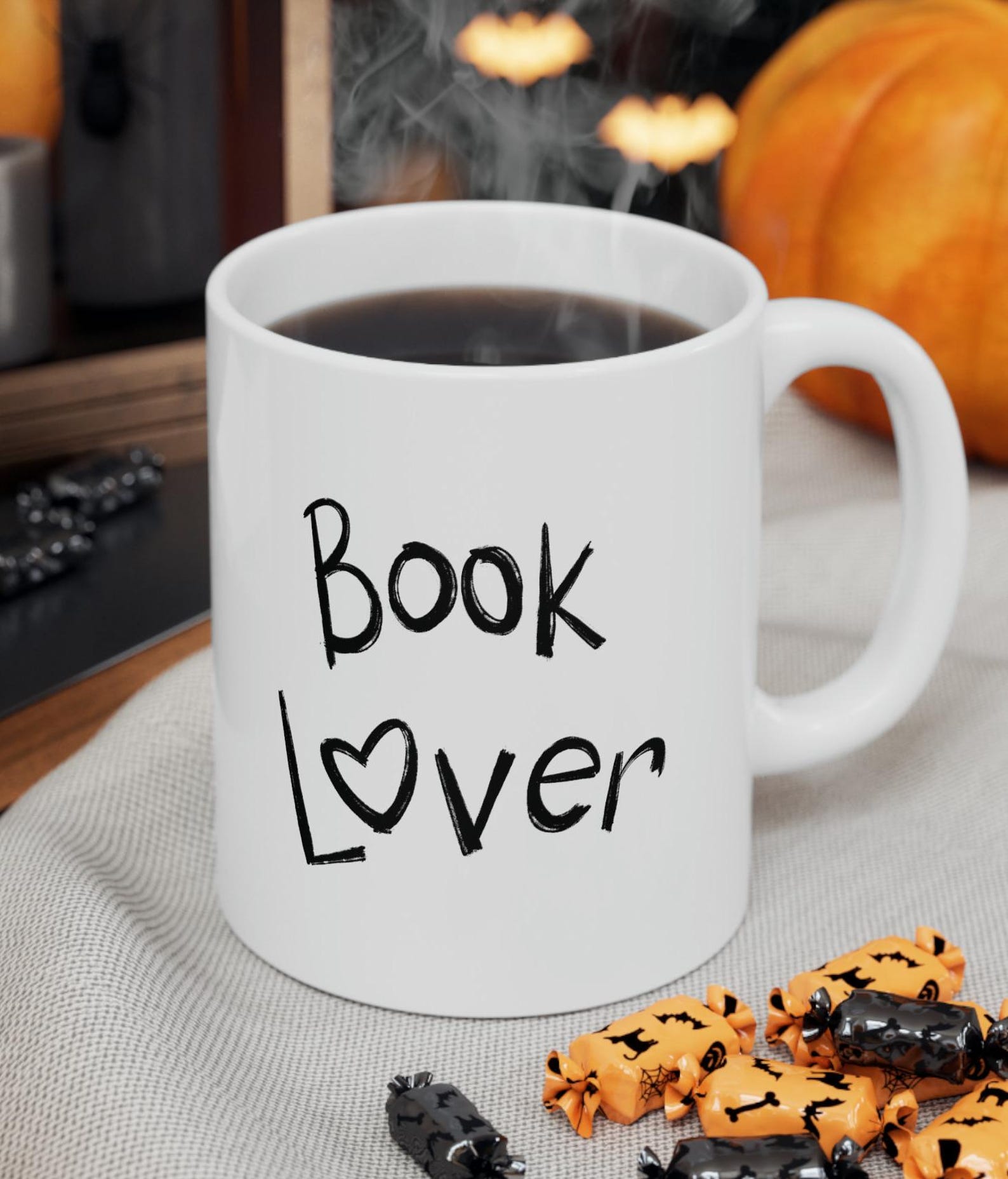 Book Lover Ceramic Mug: Hand-lettered Coffee or Tea Cup for Readers - Etsy
