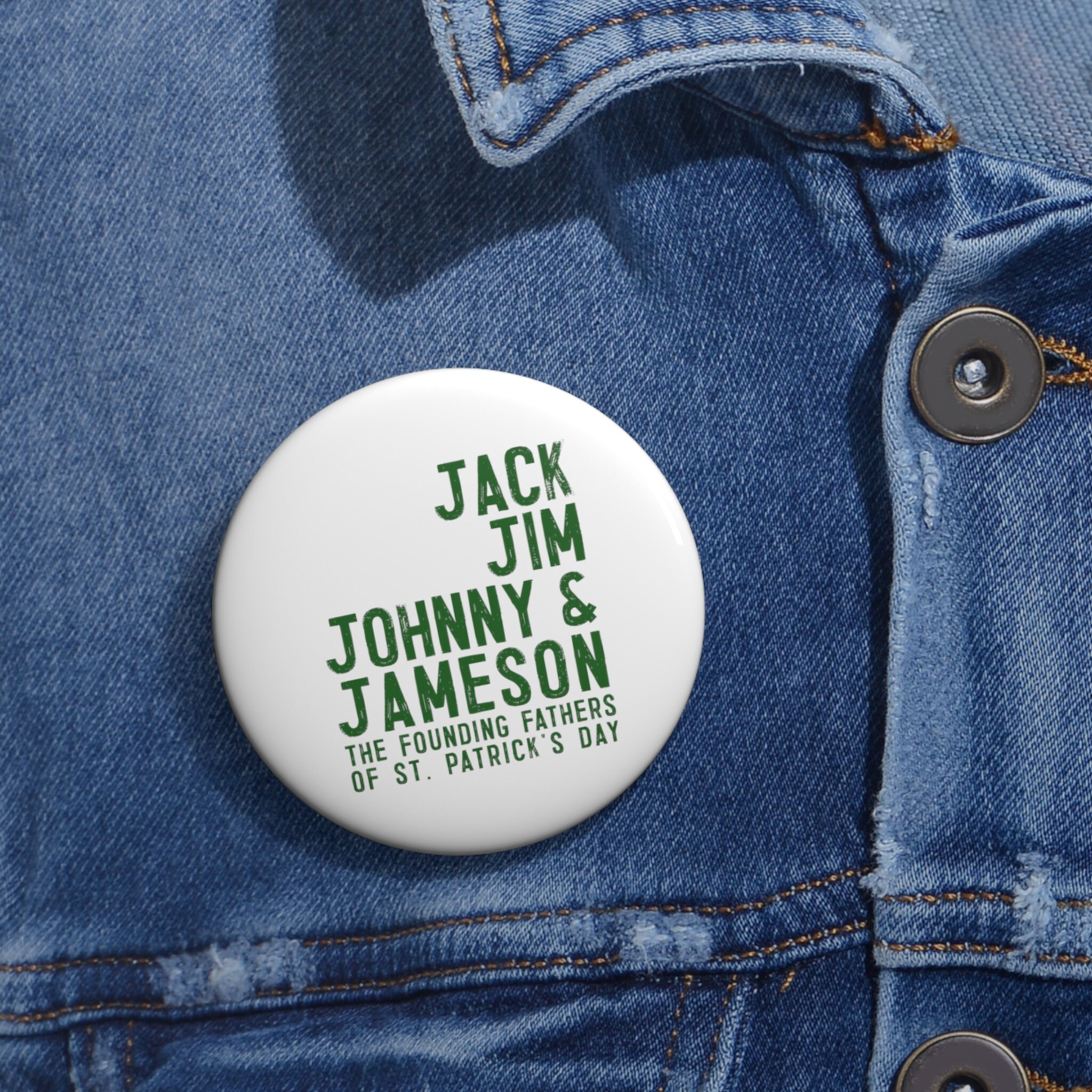 Unique Whiskey Themed Pin Badges Jack, Jim, Johnny, Jameson, Perfect ...