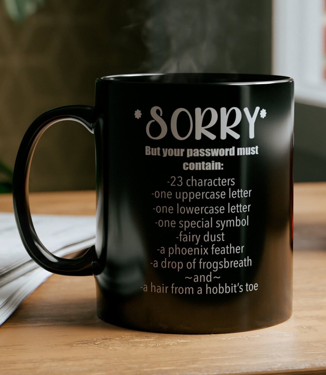 Your Password Must Contain Criteria Gag Gift Birthday Gift Bookish ...