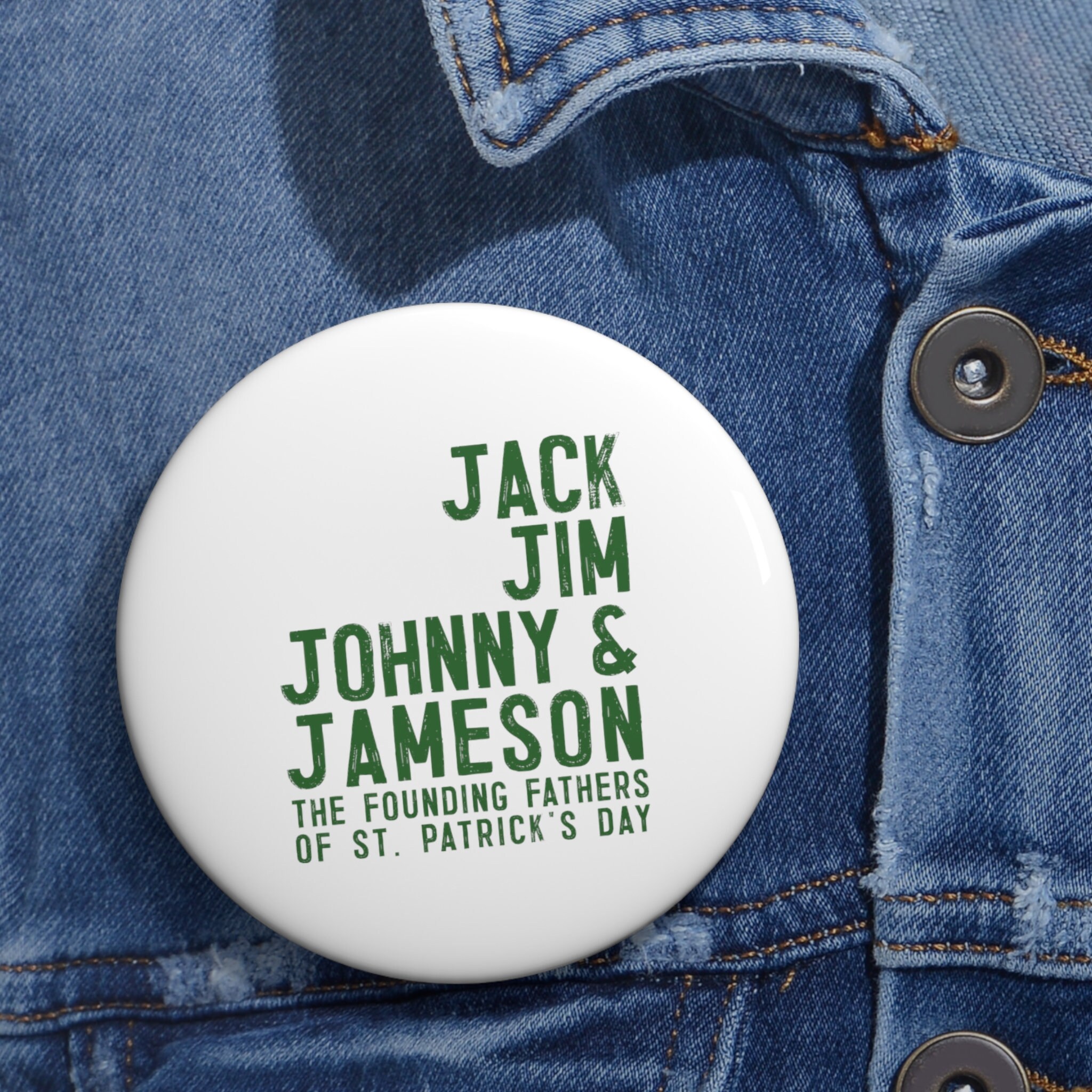 Unique Whiskey Themed Pin Badges Jack, Jim, Johnny, Jameson, Perfect ...