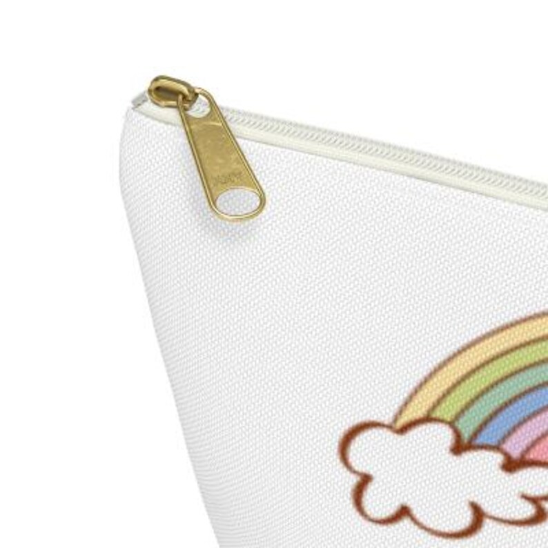 Personalized Rainbow Makeup Bag: Boho Zippered Cosmetic Pouch - Etsy