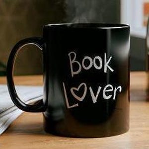 Book Lover Ceramic Mug: Hand-lettered Coffee or Tea Cup for Readers - Etsy