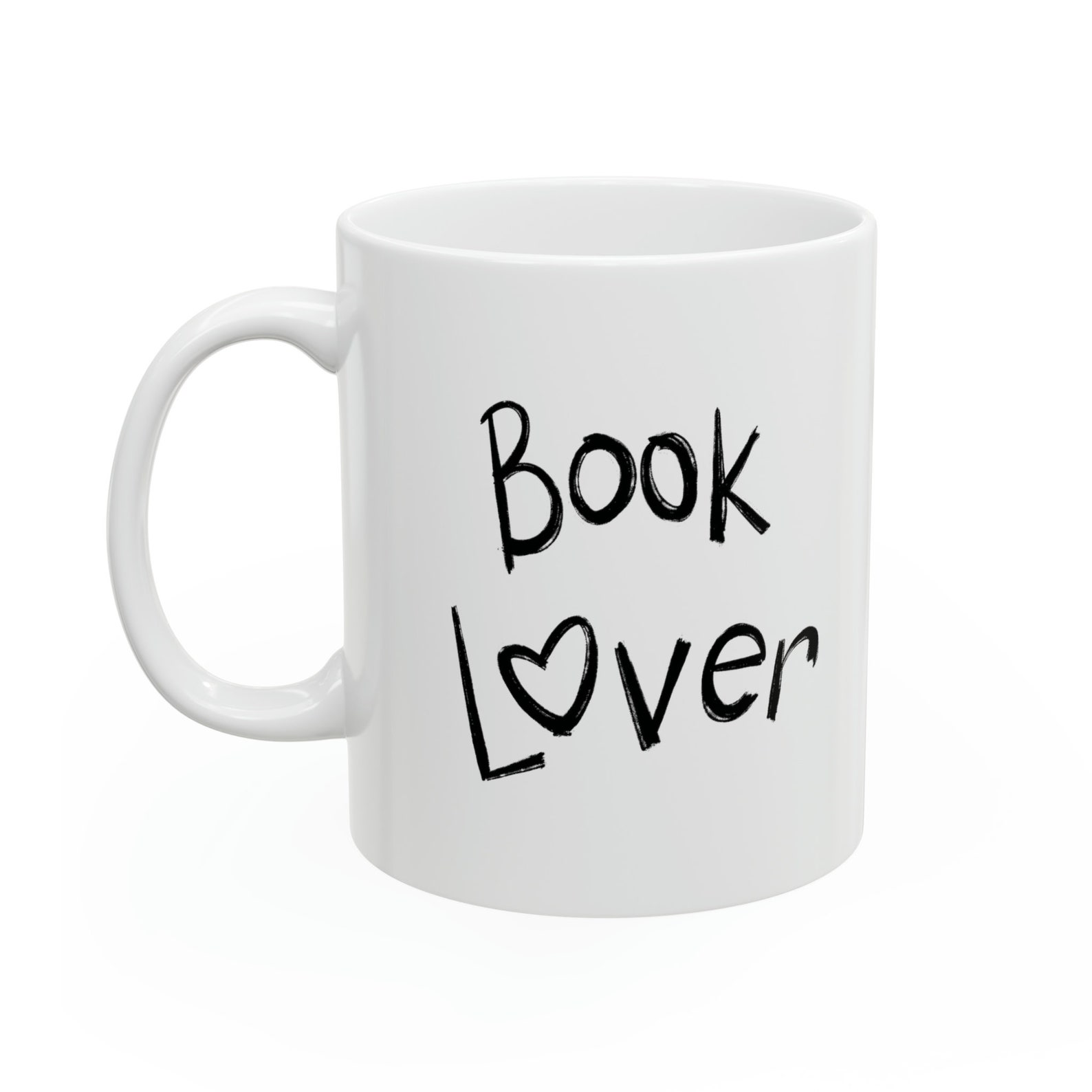 Book Lover Ceramic Mug: Hand-lettered Coffee or Tea Cup for Readers - Etsy