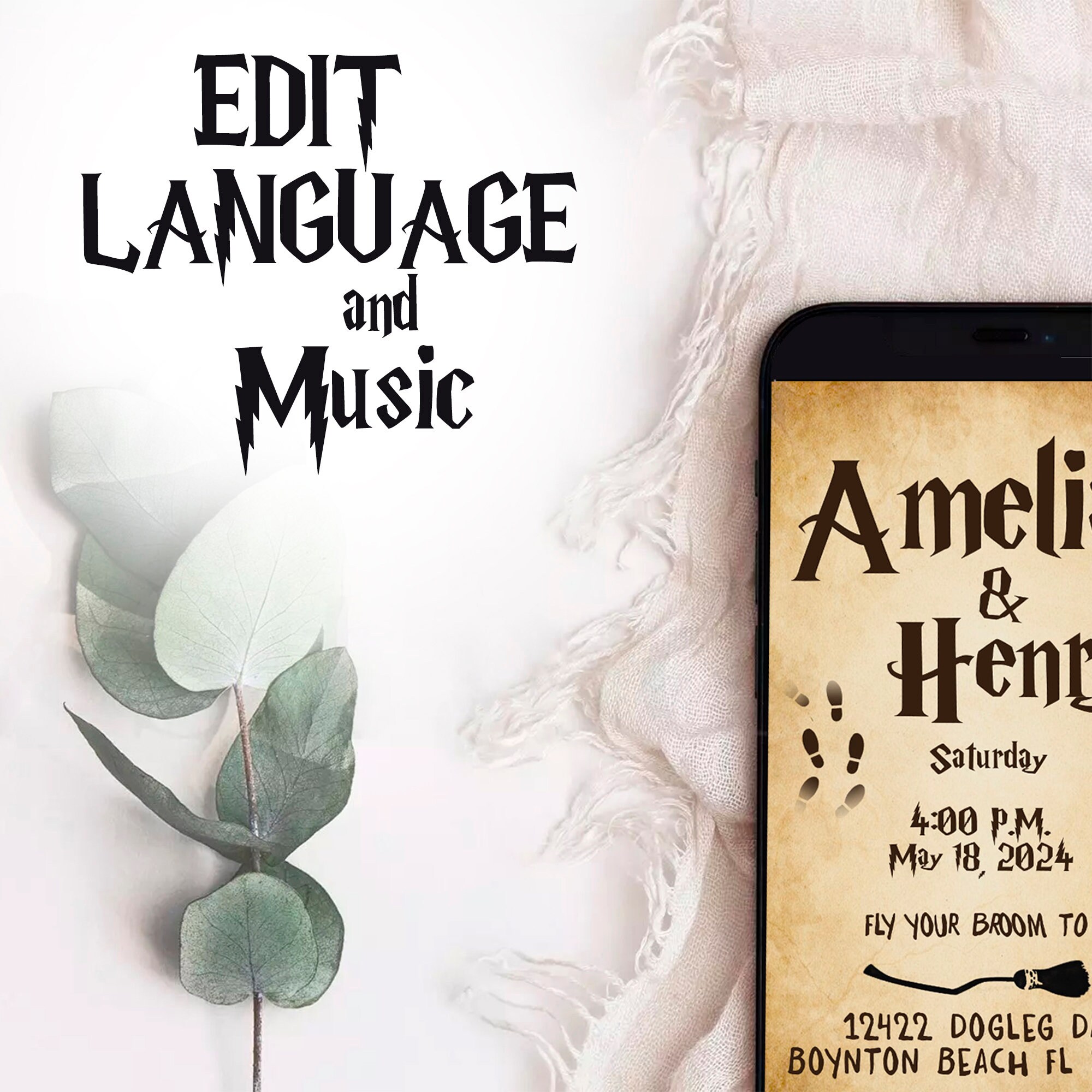 Magical Gender Reveal Video Invitation,witch or Wizard Gender Reveal ...