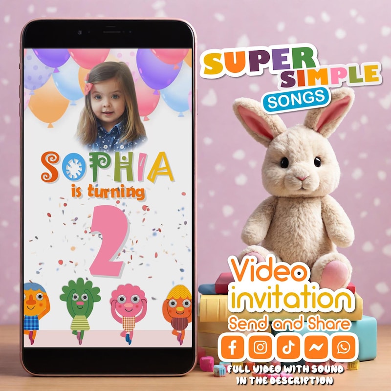 Super Simple Songs Birthday Invitation - Etsy