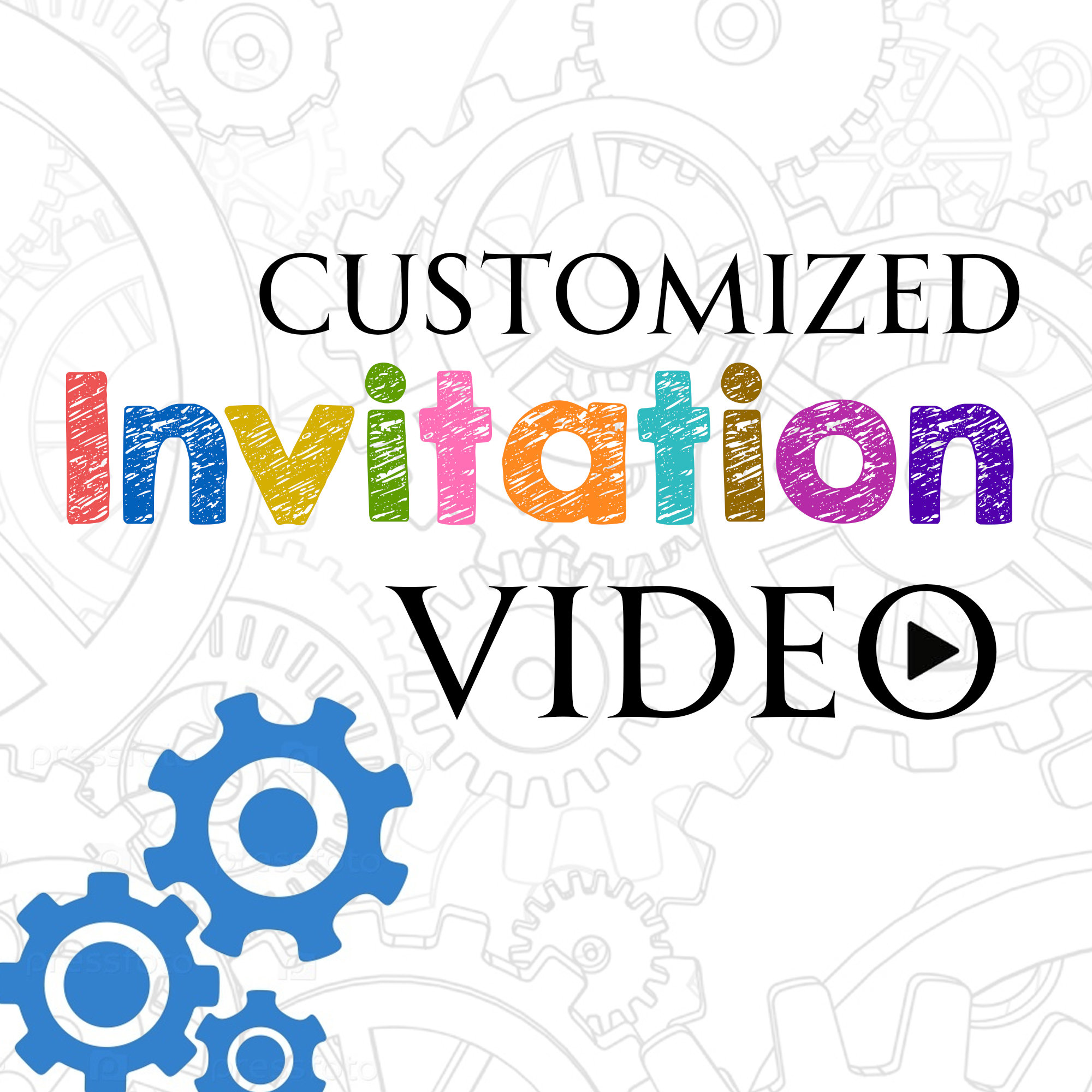 Custom Video Birthday Invitation,customized the Party Invitation,video ...