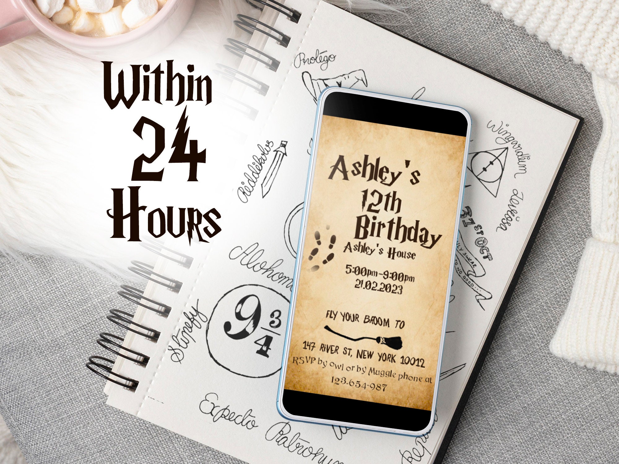 Wizard Birthday Video Invitation,wizard Party Invitation,animated ...