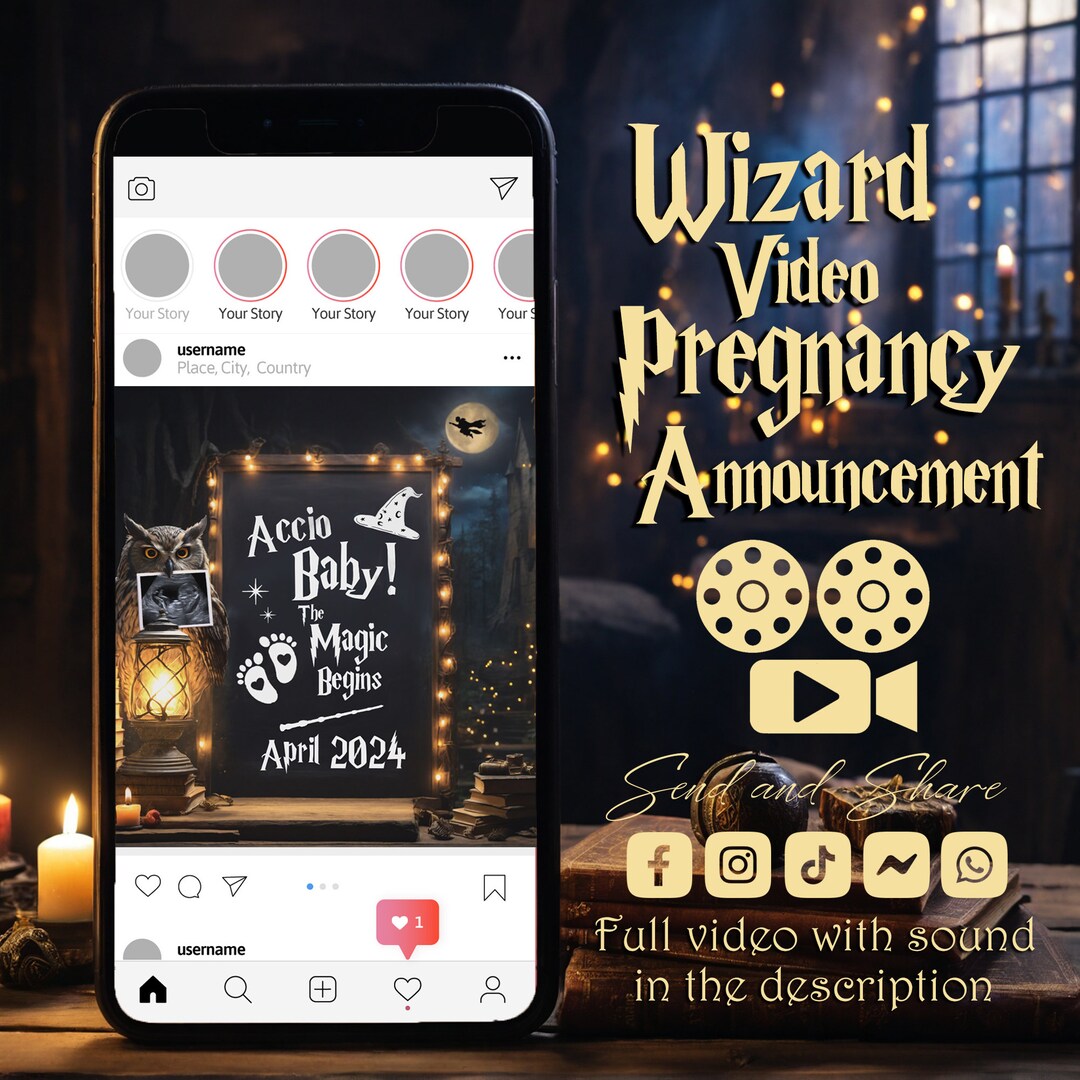Baby Wizard Video Pregnancy Announcement,magical Pregnancy Announcement ...
