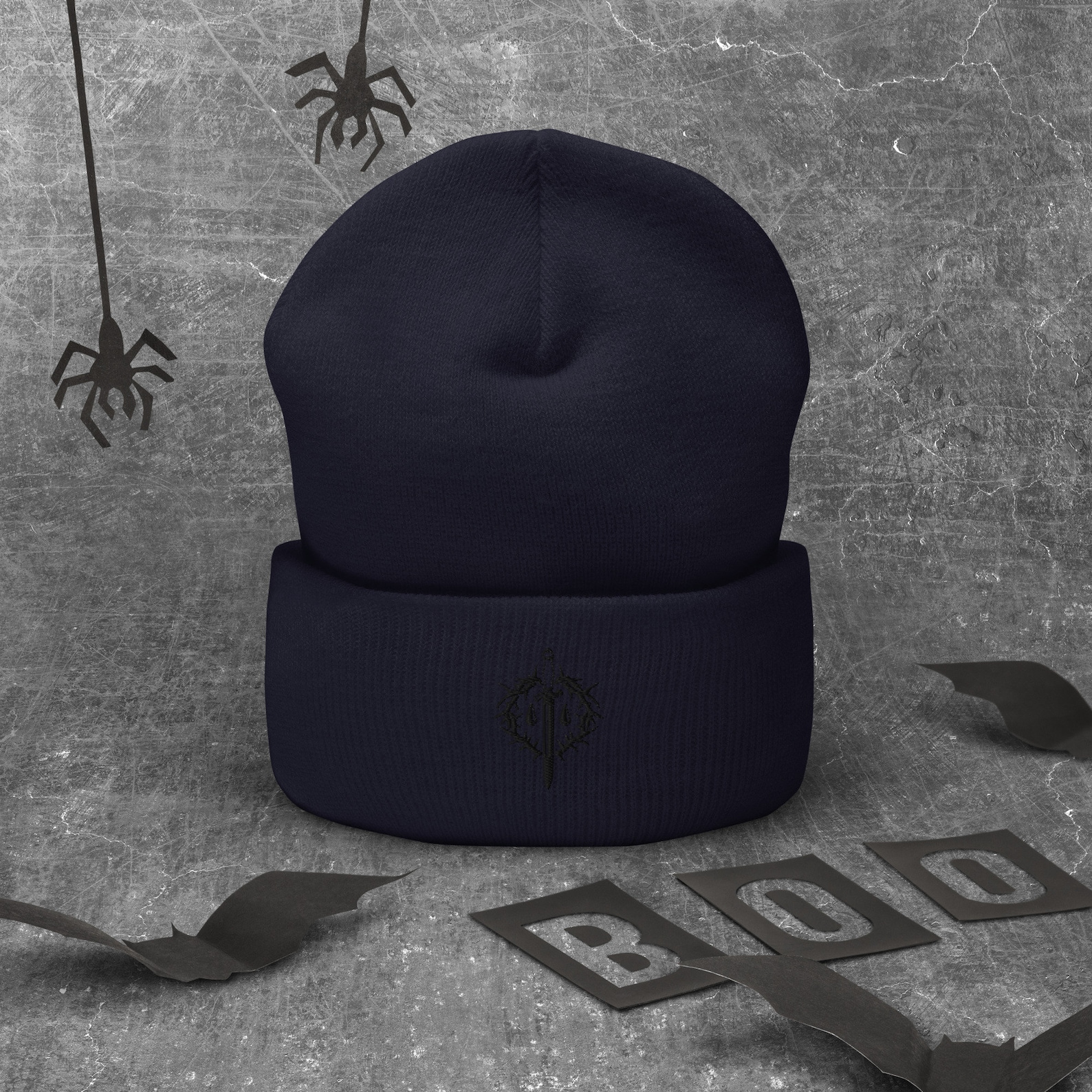 Thorn Blood Embroidered Logo Cuffed Beanie - Etsy