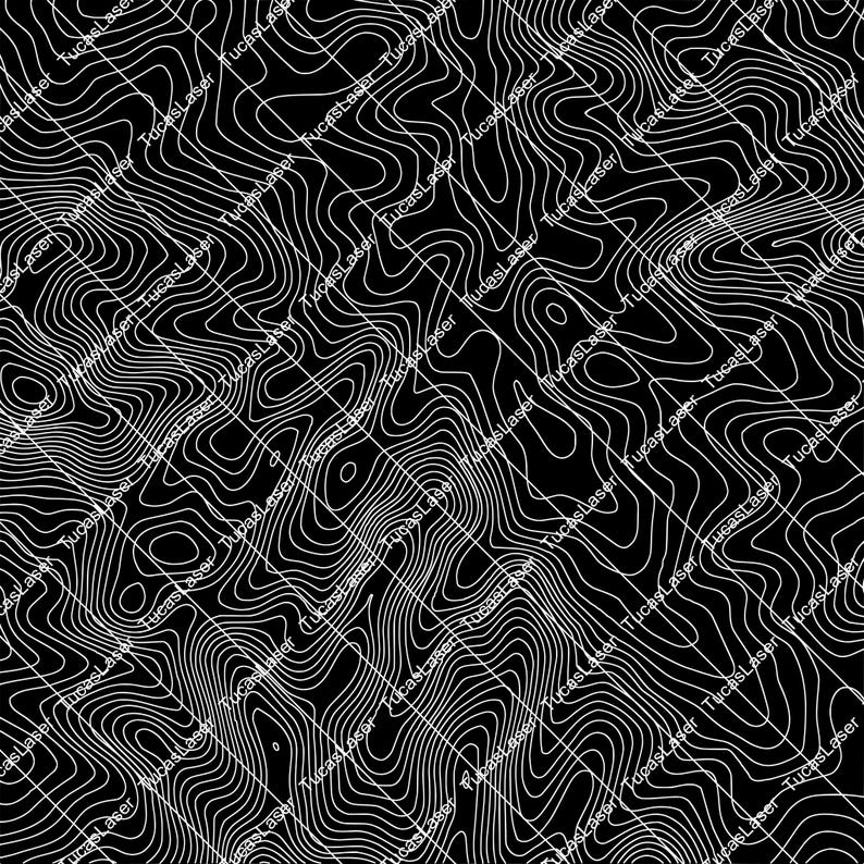 Topographic Pattern 22 - .svg & .png Files | Negative + Positive ...