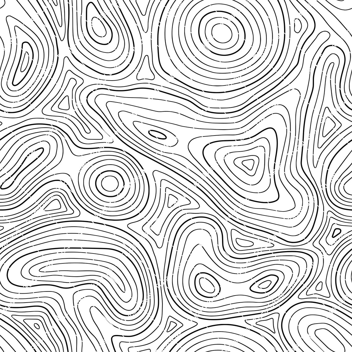 Topographic Pattern 14 - .svg & .png Files | Negative + Positive ...